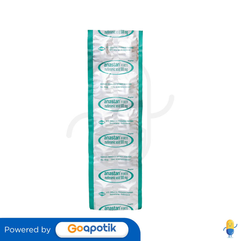 ANASTAN FORTE STRIP 10 TABLET - Kegunaan, Efek Samping, Dosis dan Aturan Pakai