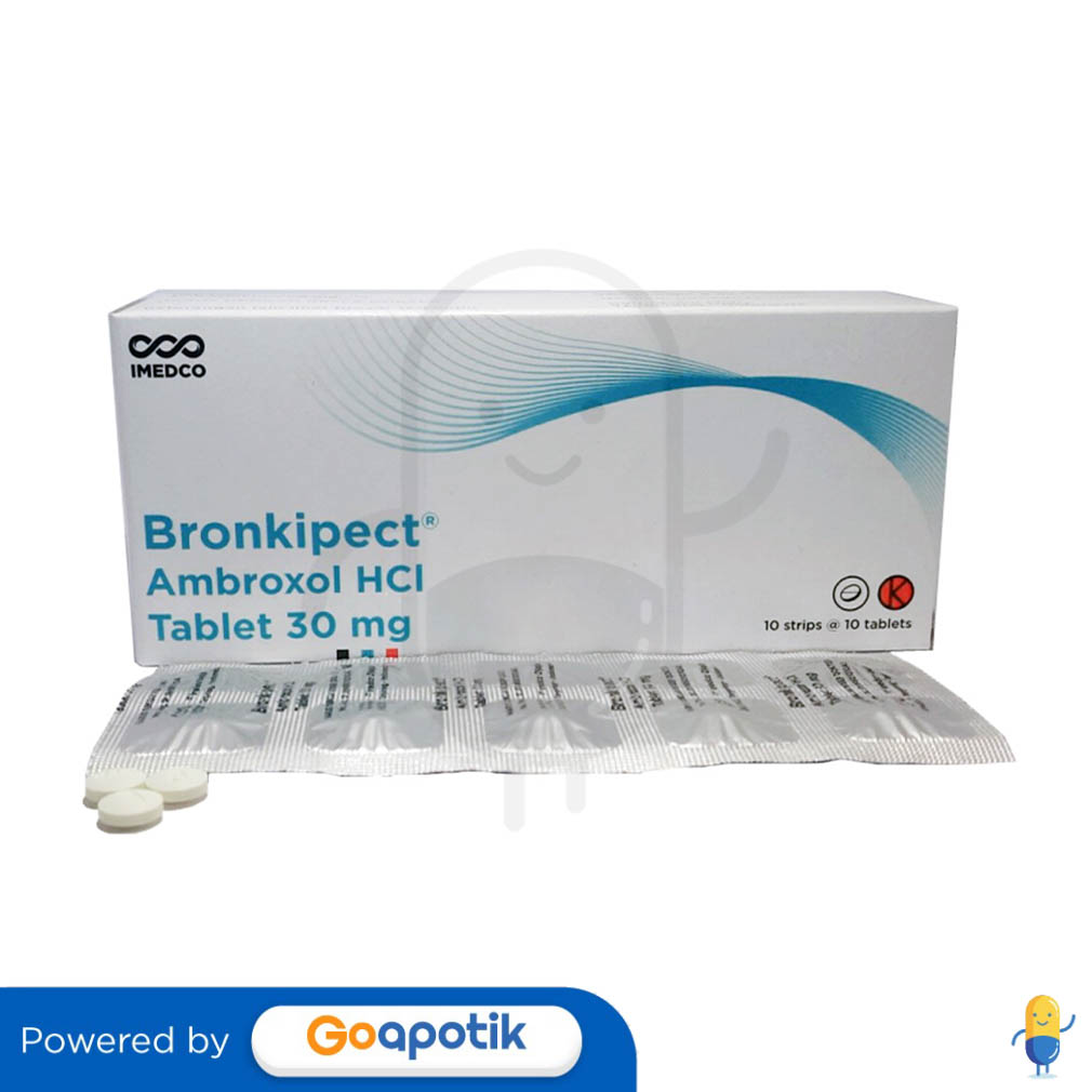 Ulasan Produk BRONKIPECT 30 MG BOX 100 TABLET