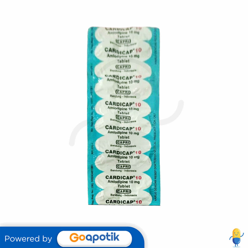 Ulasan Produk CARDICAP 10 MG TABLET