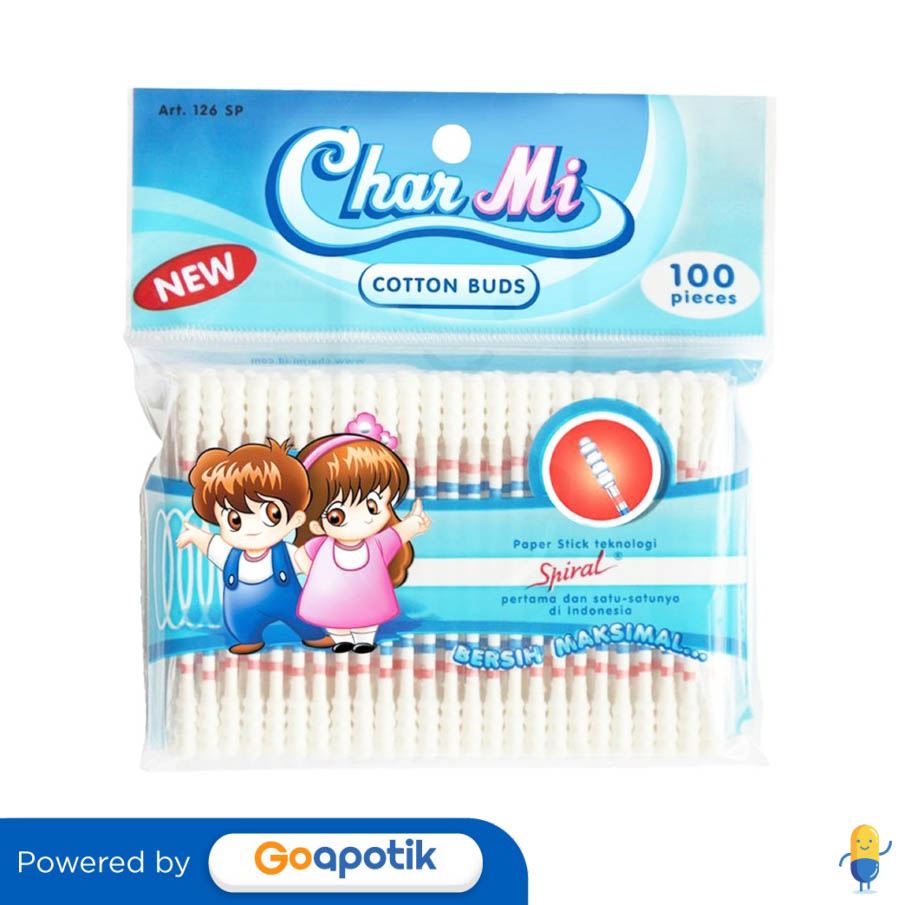 Ulasan Produk CHARMI COTTON BUD SPIRAL ART. 126 SP PACK 100 PCS