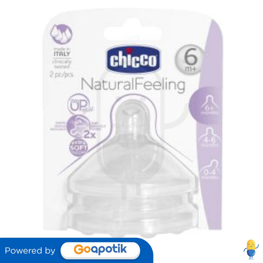 CHICCO TEAT STEP UP FOOD FLOW USIA 6 BULAN KE ATAS PACK 2 PCS ...