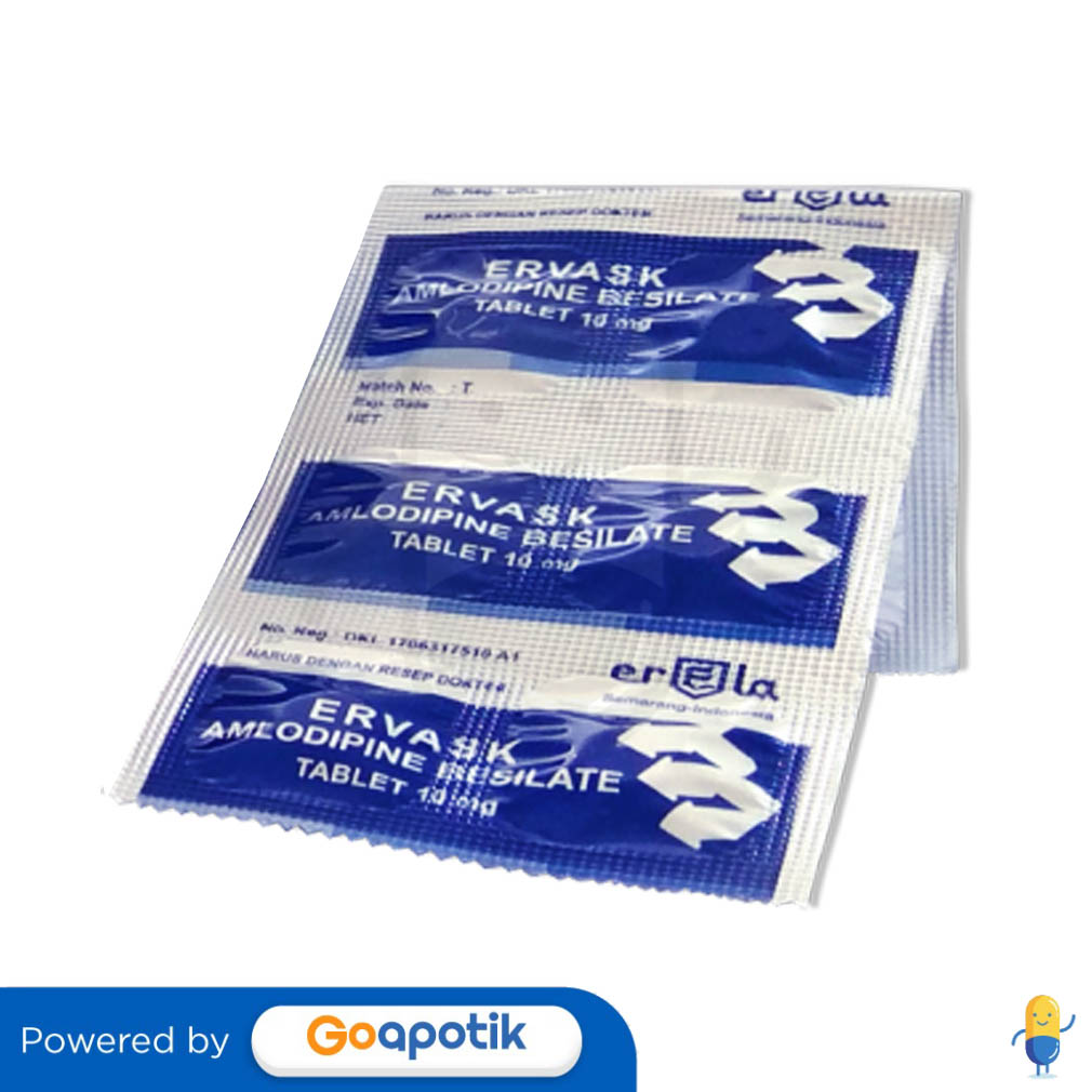 Ulasan Produk ERVASK 10 MG STRIP 10 TABLET