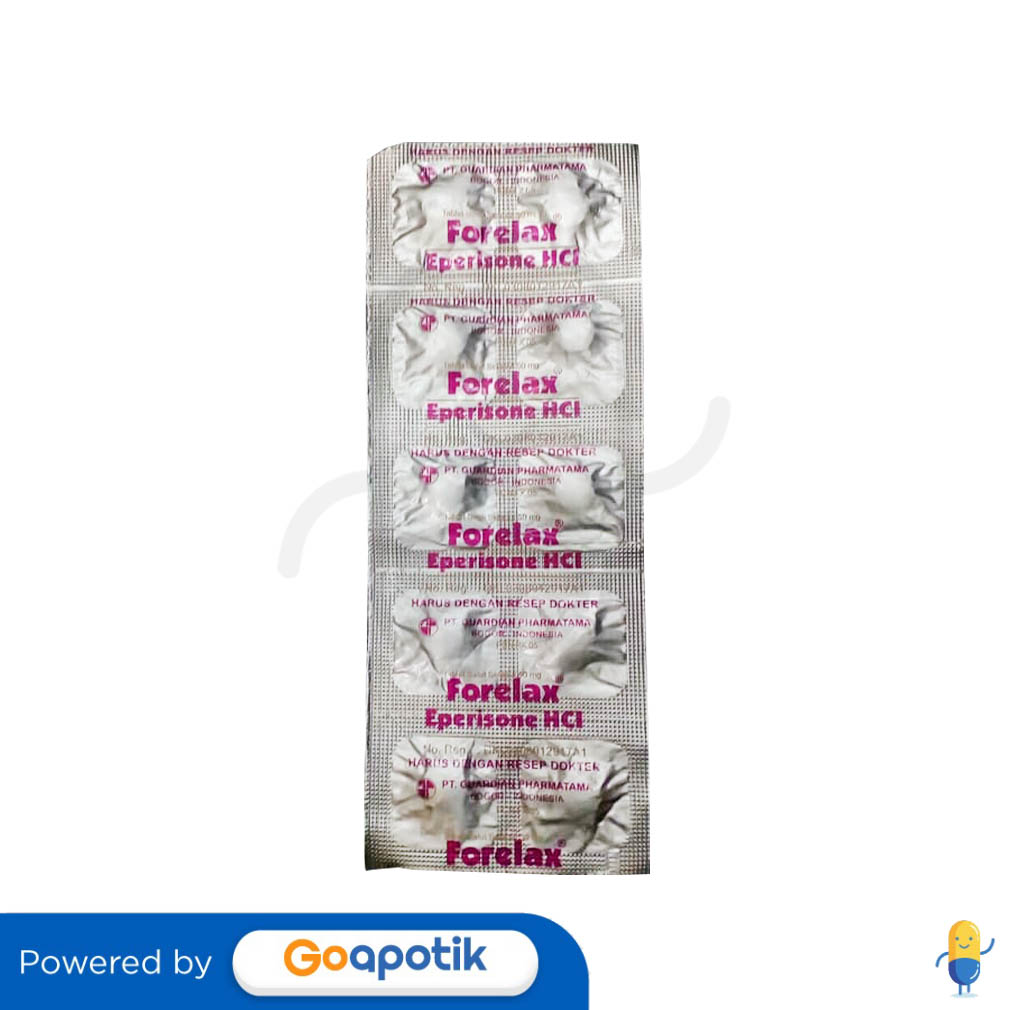 Ulasan Produk FORELAX 50 MG TABLET
