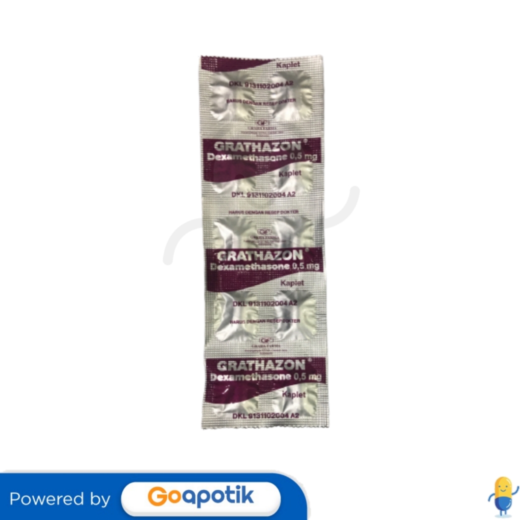 GRATHAZON 0,5 MG KAPLET - Kegunaan, Efek Samping, Dosis dan Aturan Pakai