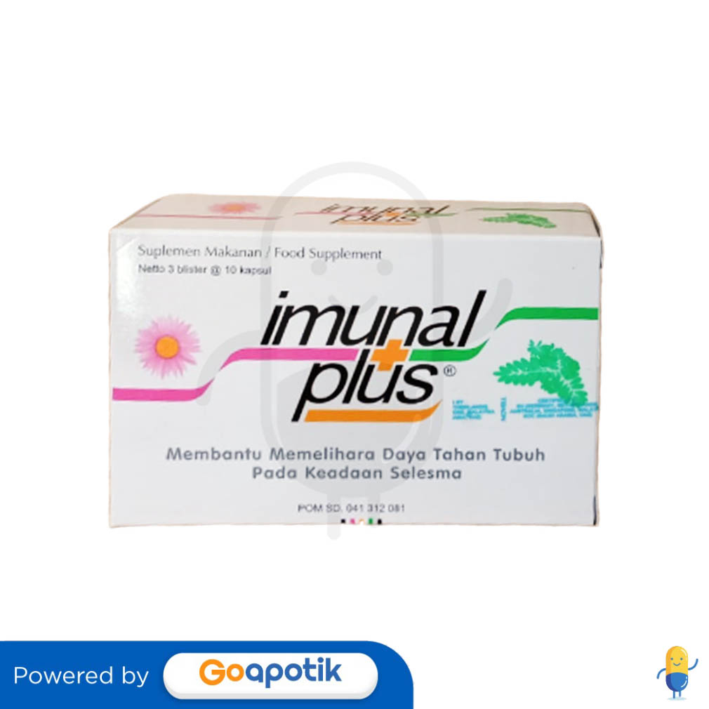 IMUNAL PLUS BOX 30 KAPSUL - Kegunaan, Efek Samping, Dosis dan Aturan Pakai