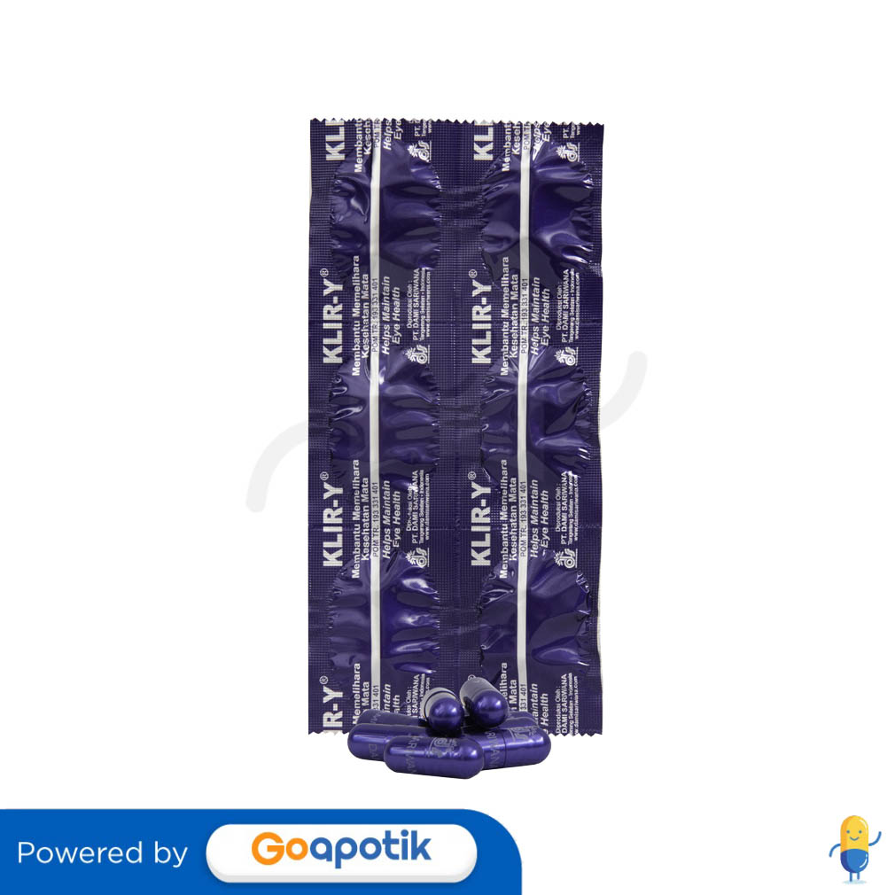Ulasan Produk KLIR-Y STRIP ISI 6 KAPSUL