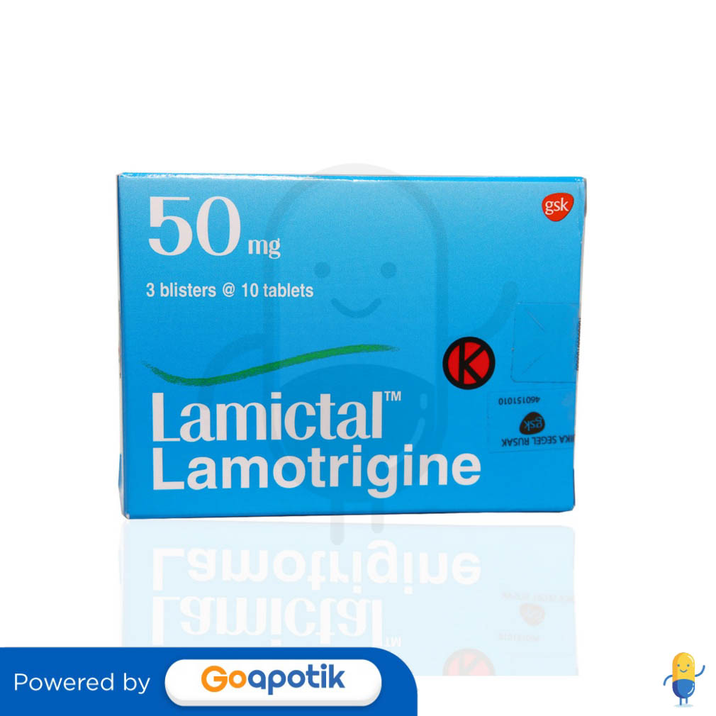 LAMICTAL 50 MG BOX 30 TABLET - Kegunaan, Efek Samping, Dosis dan Aturan ...