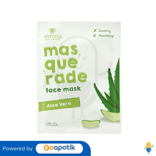 EMINA MASQUERADE FACE MASK ALOE VERA 23 GRAM SACHET - Kegunaan, Efek ...