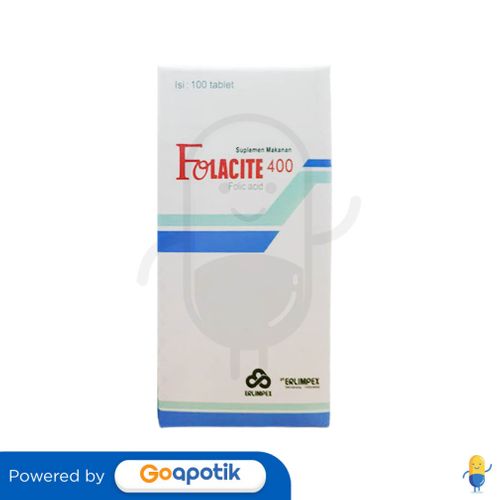 FOLACITE 400 BOX 100 TABLET - Kegunaan, Efek Samping, Dosis dan Aturan ...