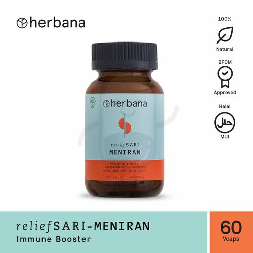 Daftar Penjual Untuk Produk HERBANA RELIEF SARI MENIRAN BOTOL 60 KAPSUL