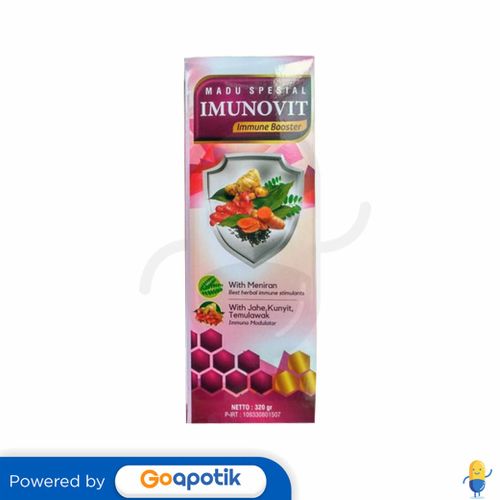 IMUNOVIT MADU SPESIAL BOTOL 320 GRAM - Kegunaan, Efek Samping, Dosis ...
