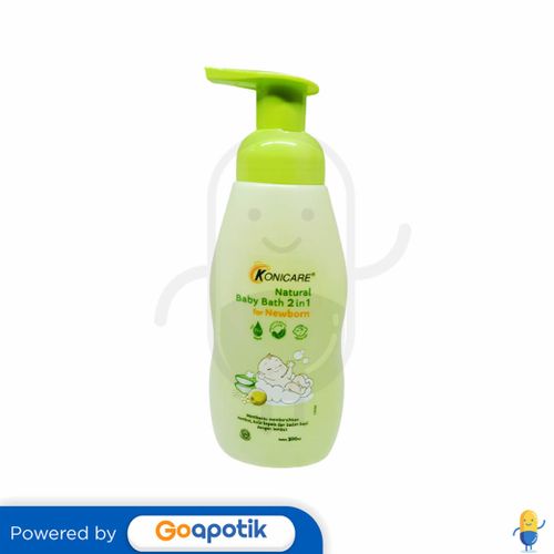 KONICARE NATURAL BABY BATH 2 IN 1 FOR NEWBORN 300 ML BOTOL PUMP ...