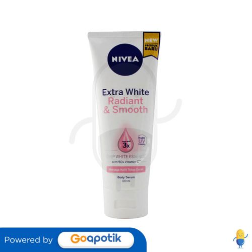 Nivea Extra White Radiant And Smooth Body Serum 180 Ml Tube Kegunaan