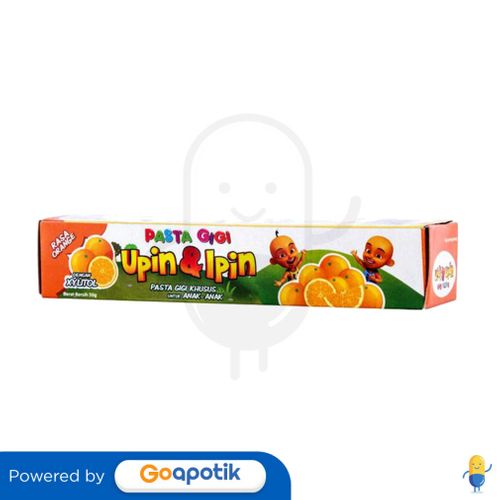 UPIN & IPIN PASTA GIGI ORANGE 50 GRAM TUBE - Kegunaan, Efek Samping ...