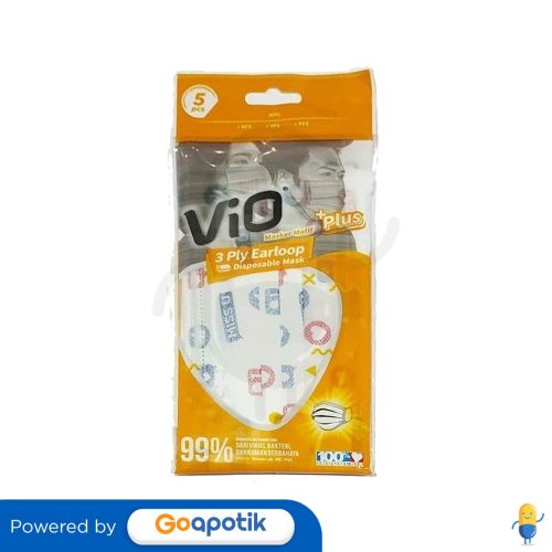 Ulasan Produk VIO MASKER 3PLY EARLOOP MIX PACK 5 PCS