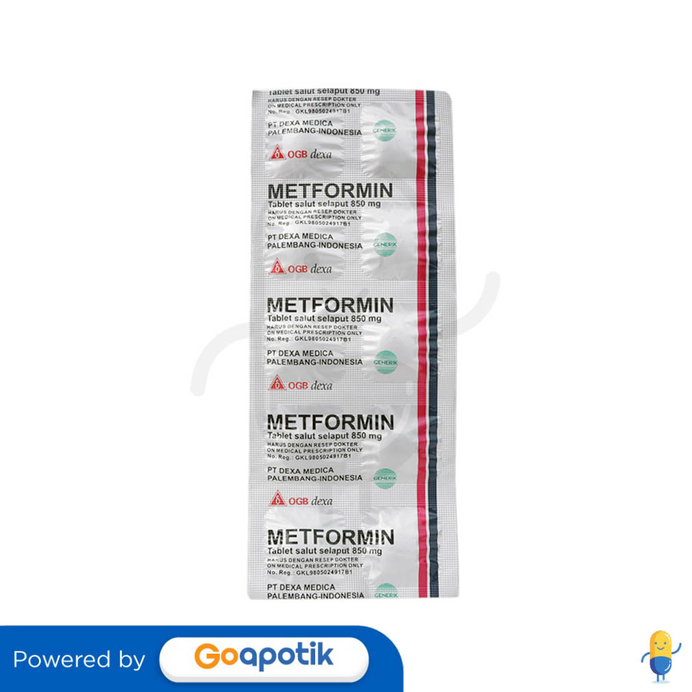 METFORMIN OGB DEXA MEDICA 850 MG STRIP 10 TABLET / DIABETES - Kegunaan ...