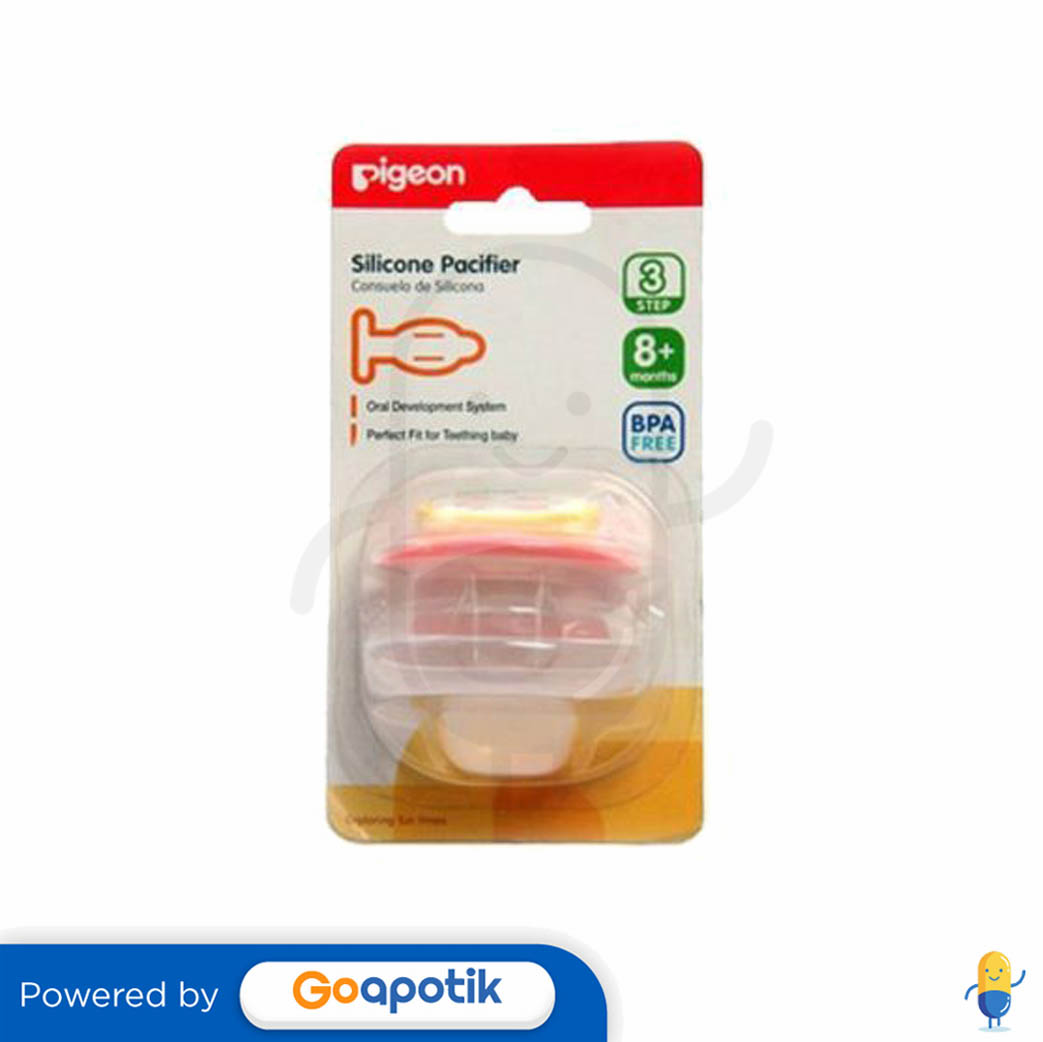 Ulasan Produk PIGEON SILICONE PACIFIER STEP 3 DOT BAYI USIA 8 BULAN ...