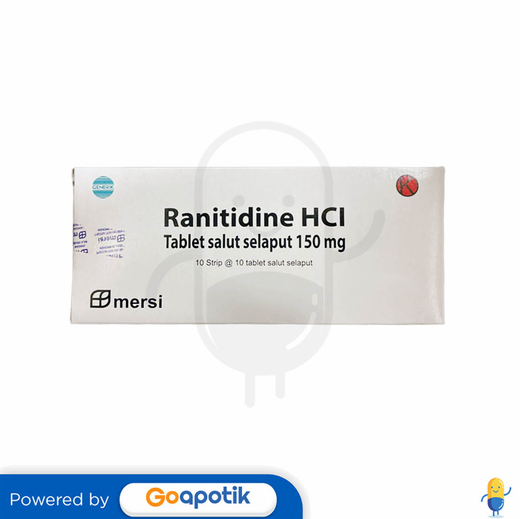 RANITIDINE HCL MERSI 150 MG BOX 100 TABLET Kegunaan Efek Samping