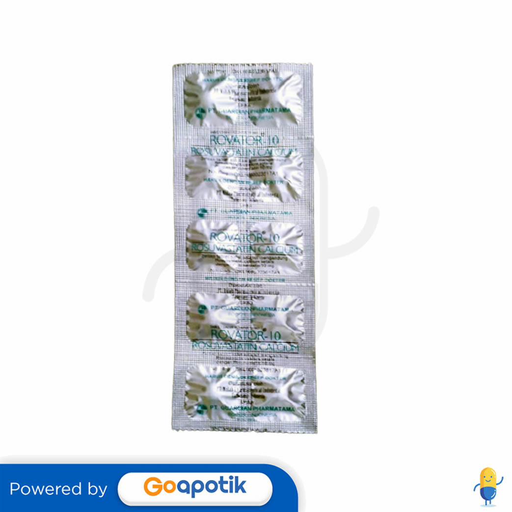 Ulasan Produk ROVATOR 10 MG STRIP 10 TABLET