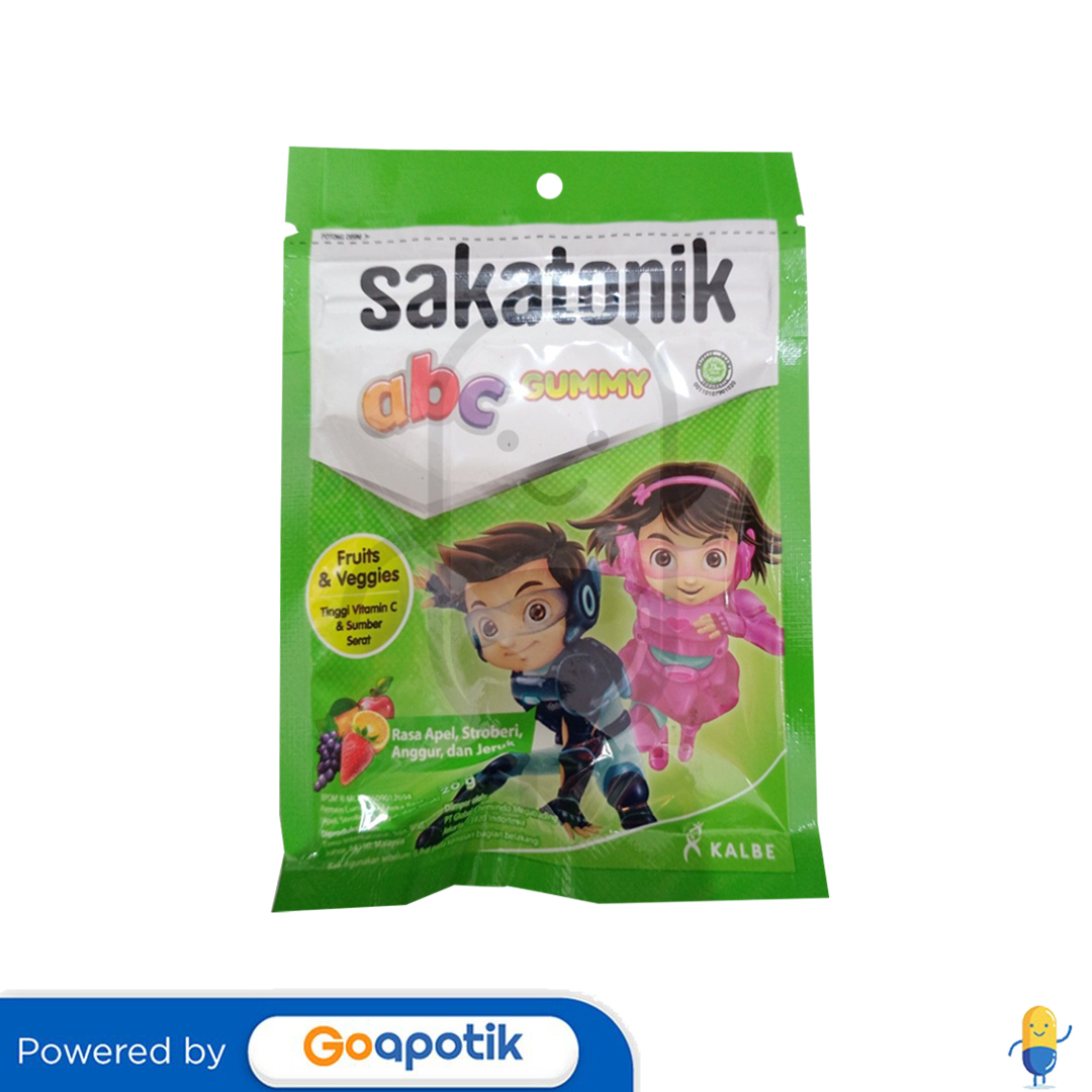 SAKATONIK ABC GUMMY FRUIT & VEGGIE SACHET - Kegunaan, Efek Samping ...