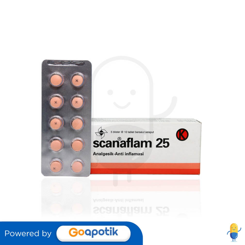 Ulasan Produk SCANAFLAM 25 MG BOX 50 TABLET
