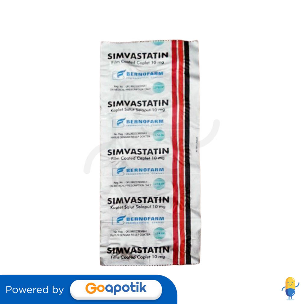 SIMVASTATIN BERNOFARM 10 MG STRIP 10 TABLET - Kegunaan, Efek Samping ...