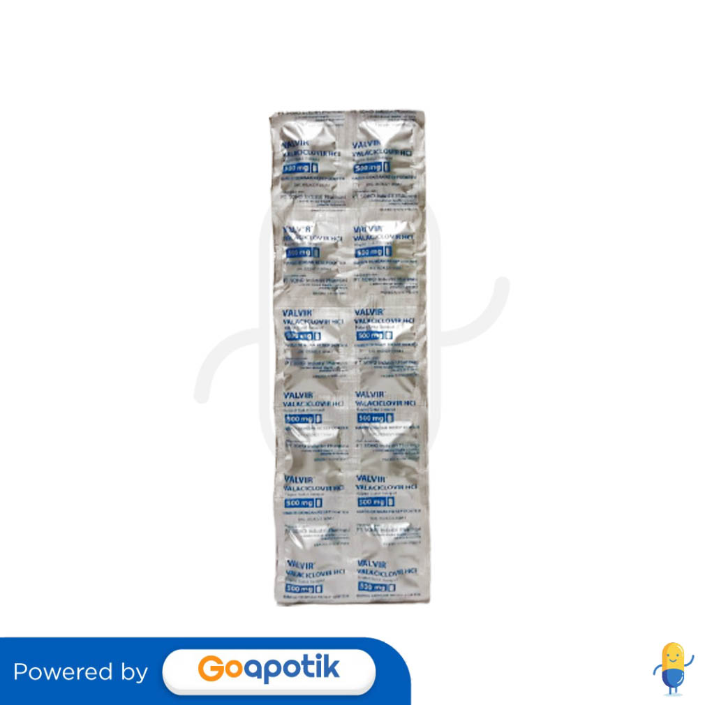 Ulasan Produk VALVIR 500 MG STRIP 10 KAPLET