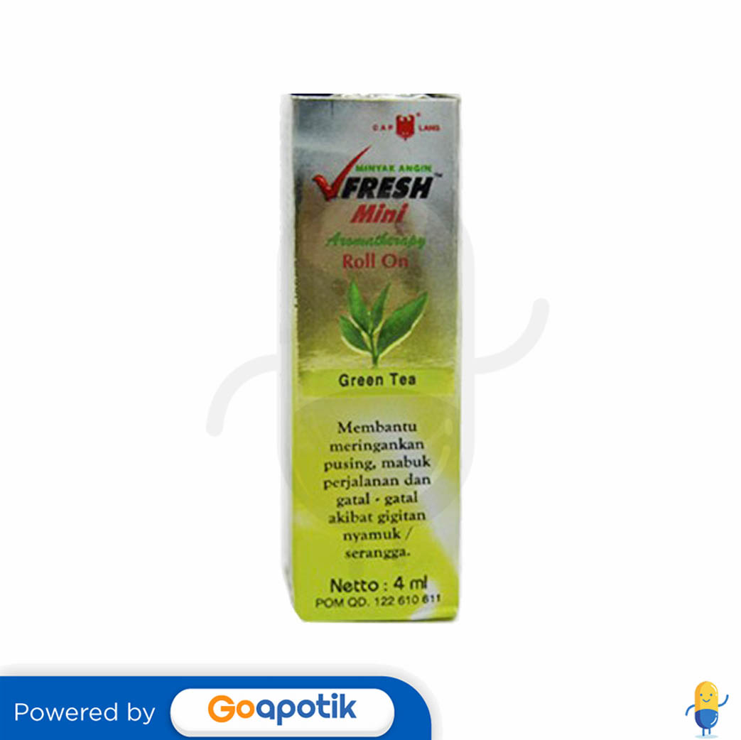 VFRESH AROMATERAPHY TEH HIJAU 4 ML - Kegunaan, Efek Samping, Dosis dan ...
