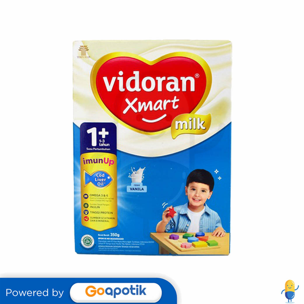VIDORAN XMART 1 USIA 1 3 TAHUN RASA VANILA 350 GRAM BOX Kegunaan VIDORAN XMART 1 USIA 1 3 TAHUN RASA VANILA 350 GRAM BOX Kegunaan